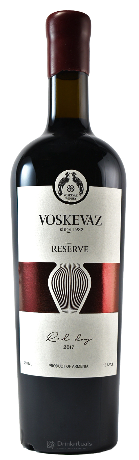 Voskevaz Reserve red dry 2017 - Armenische Weine - Drinkrituals.de